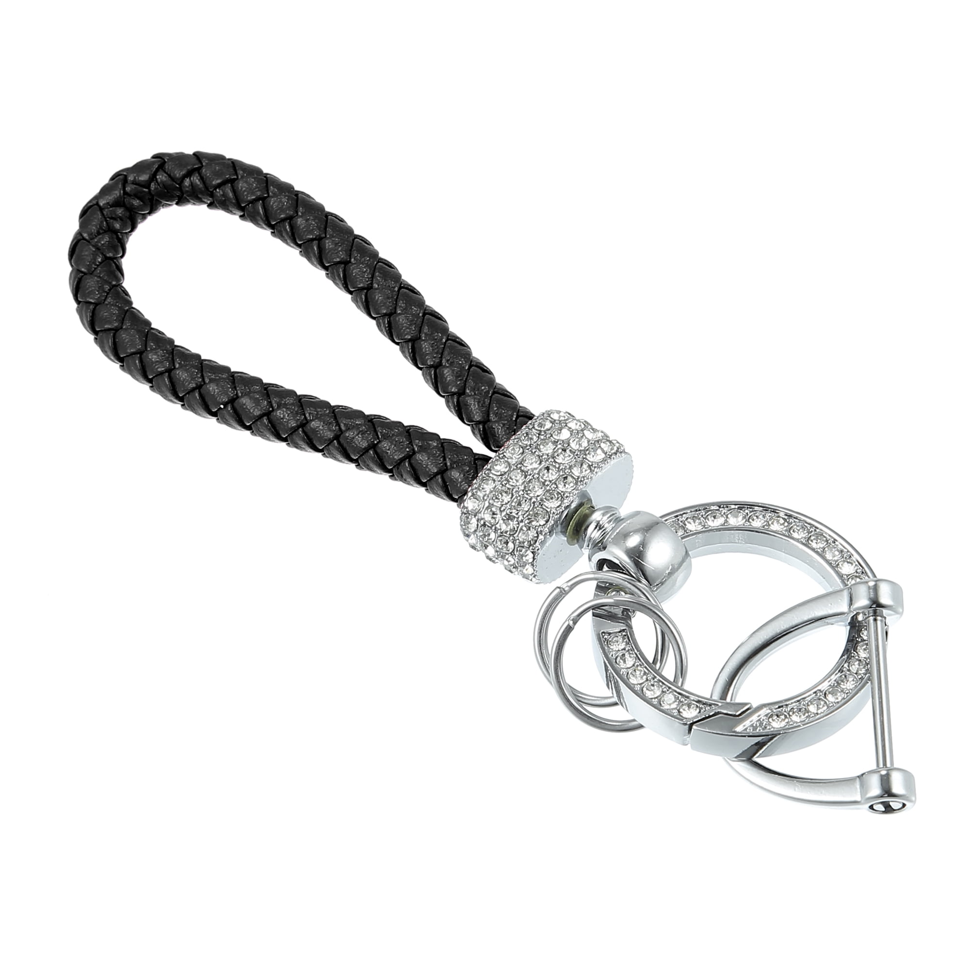 Car Fob Key Chain Braided Keychains Holder for Men and Women Rotatable ...