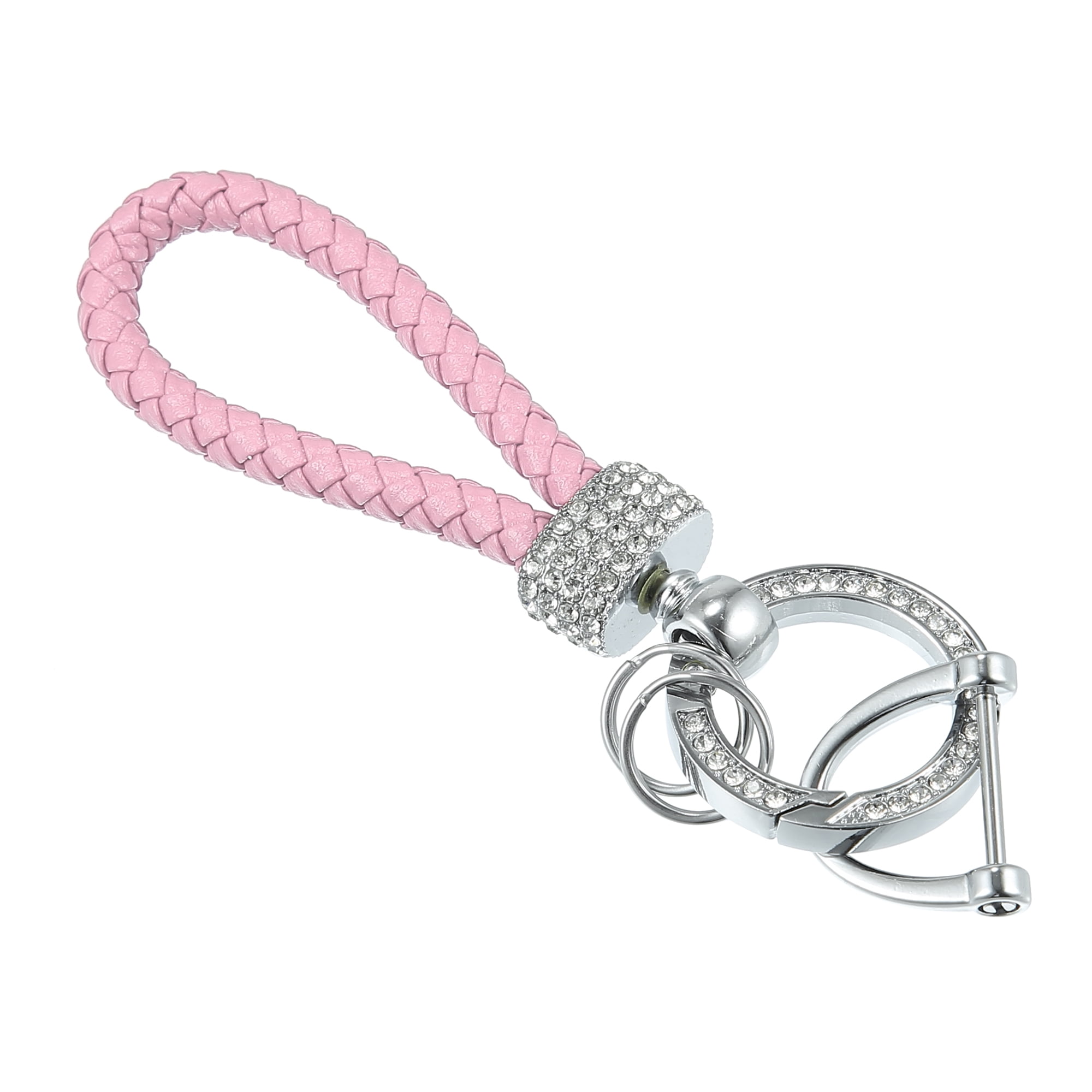 Car Fob Key Chain Keychains Holder for Men and Women PU Leather ...