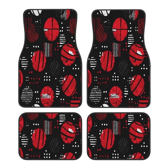 Car Foot Mat 4 Pcs Set Crystal Velvet Non Slip Bottom Quick Install ...