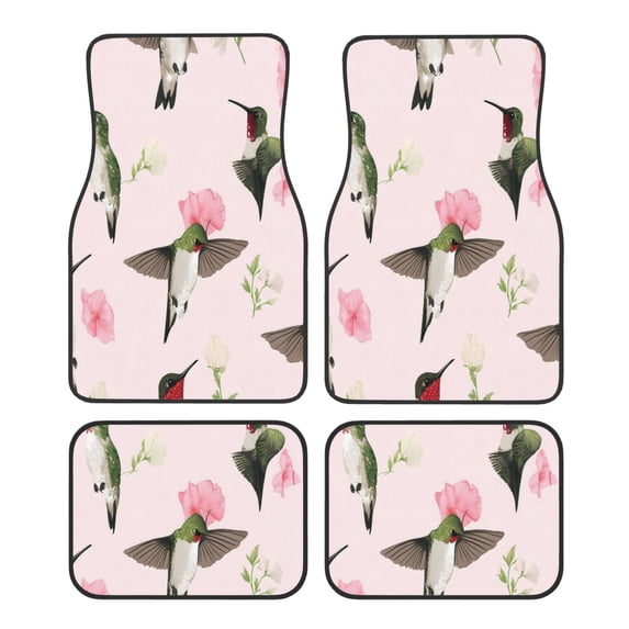 Car Foot Mat 4 Pcs Set Crystal Velvet Non Slip Bottom Quick Install ...