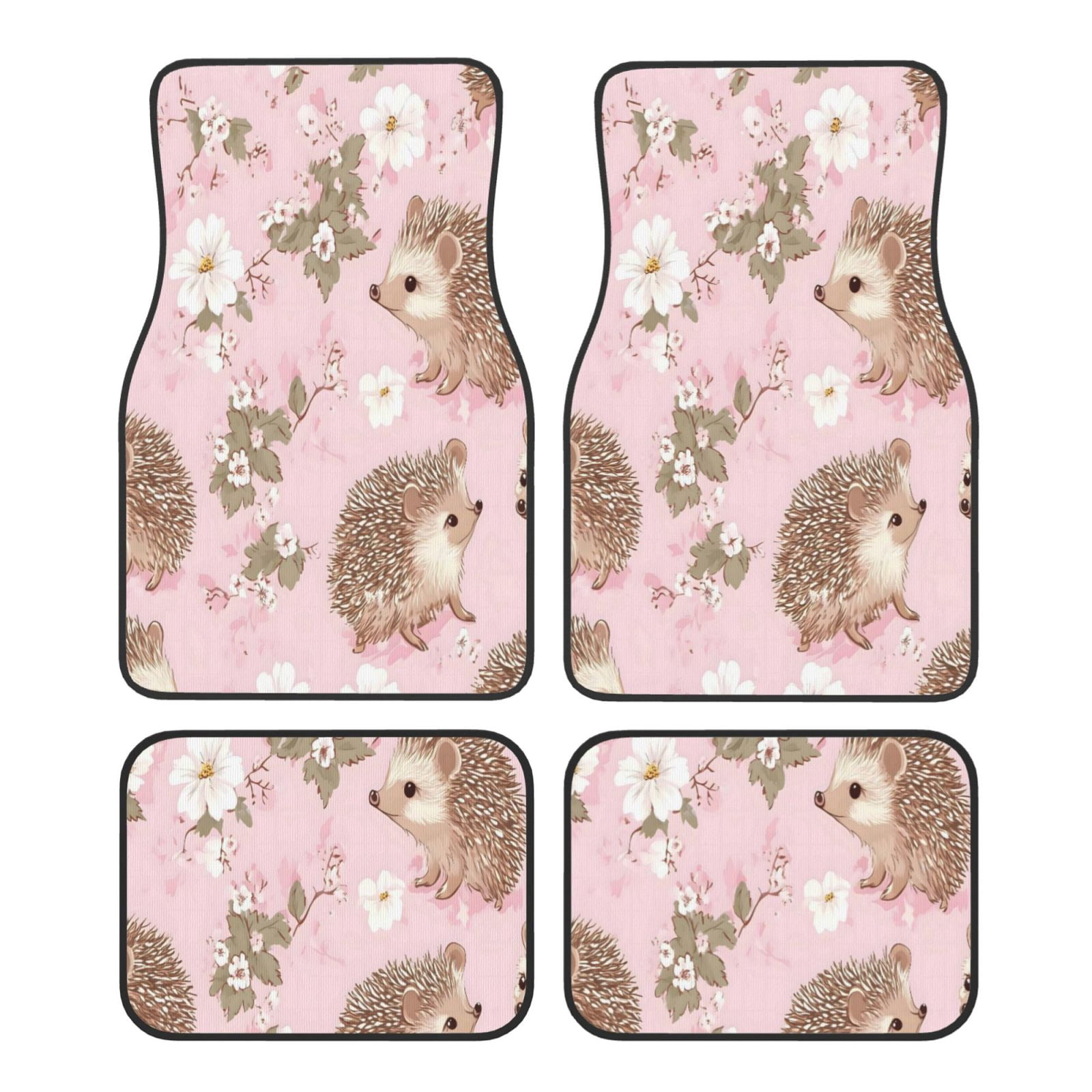 Car Foot Mat 4 Pcs Set Crystal Velvet Non Slip Bottom Quick Install ...