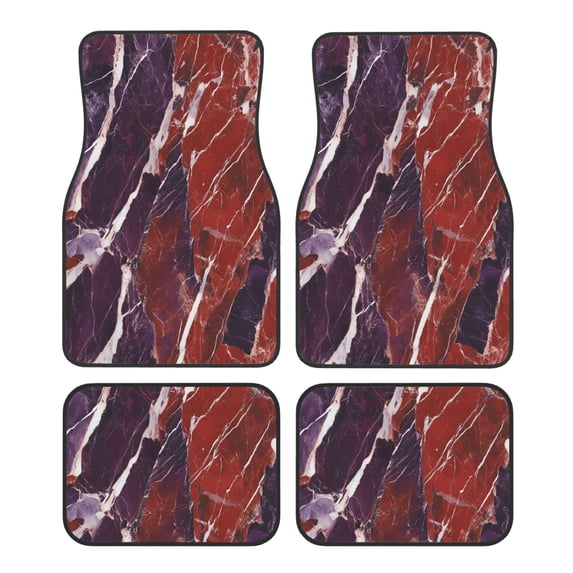 Car Foot Mat 4 Pcs Set Crystal Velvet Non Slip Bottom Quick Install ...