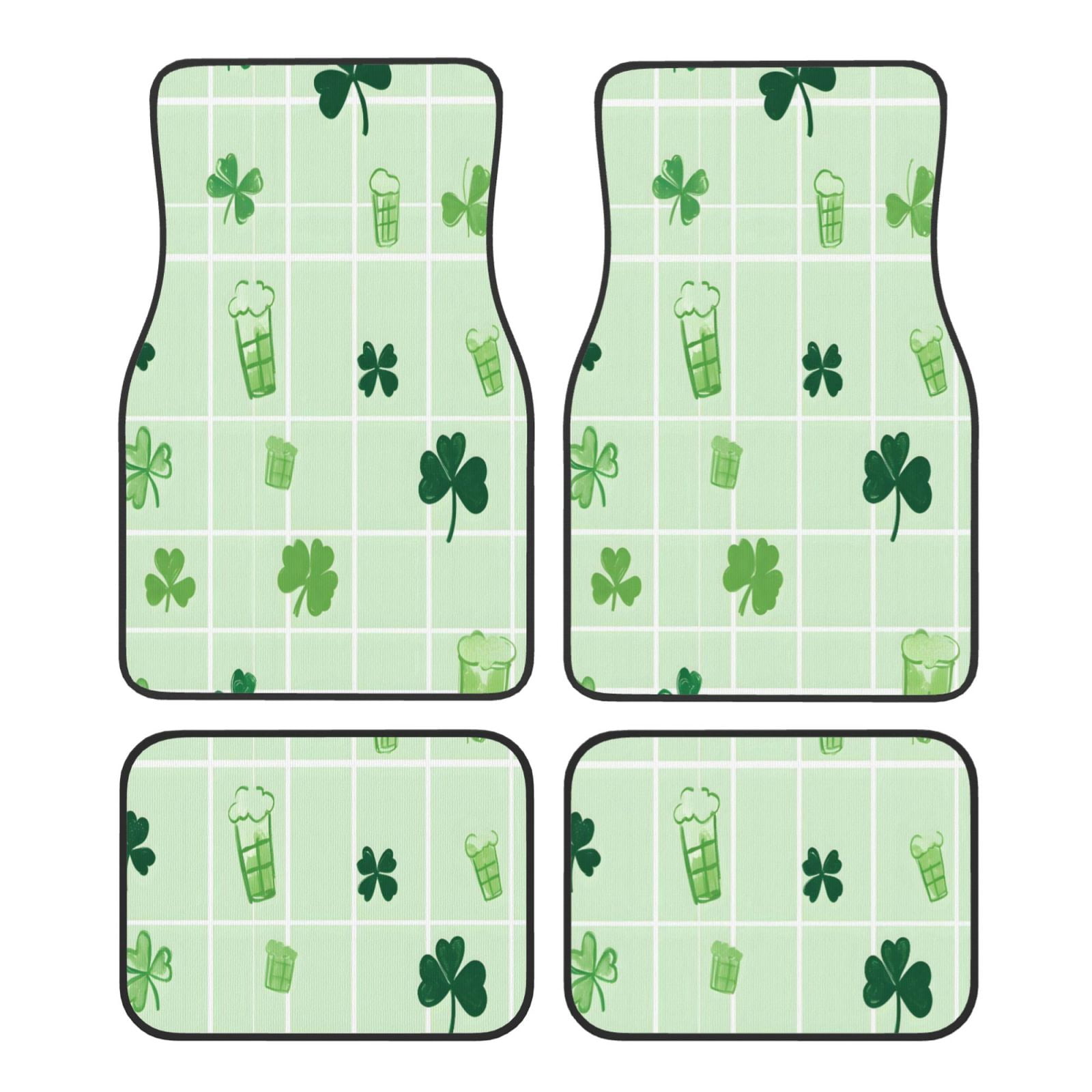 Car Foot Mat 4 Pcs Set Crystal Velvet Non Slip Bottom Quick Install ...