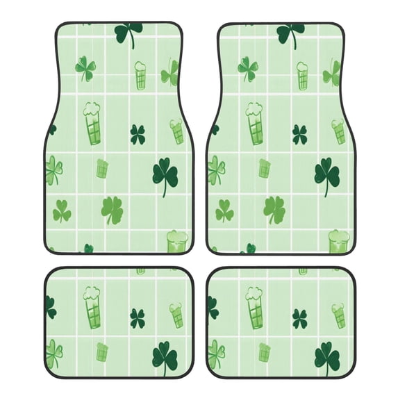 Car Foot Mat 4 Pcs Set Crystal Velvet Non Slip Bottom Quick Install ...