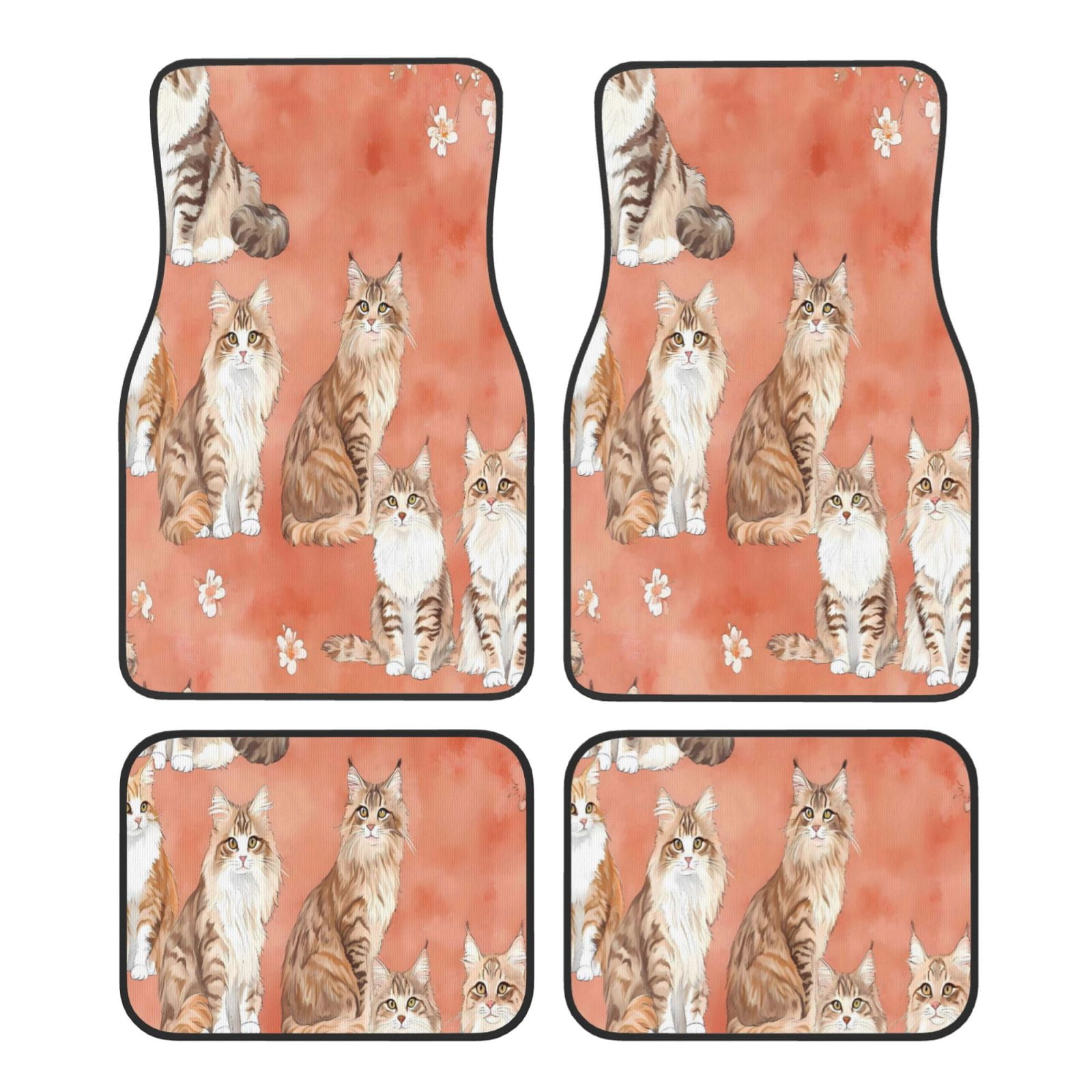 Car Foot Mat Four Piece Set Crystal Velvet Non Slip Bottom Quick ...