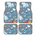 Car Foot Mat Four Piece Set Crystal Velvet Non Slip Bottom Quick ...