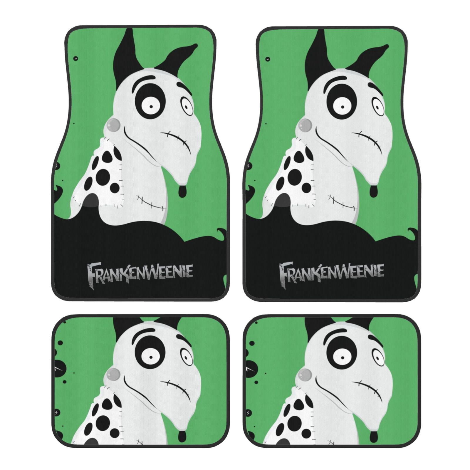 Car Foot Mat Set of 4 Pieces, Frankenweenie Car Carpet Full Set Floor ...