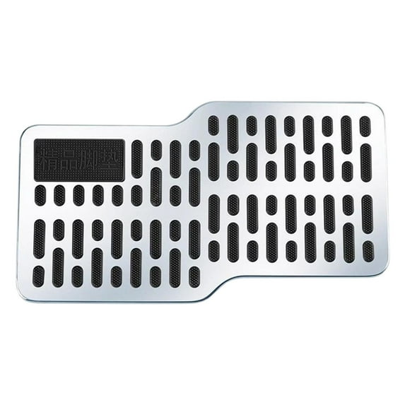 Car Foot Rest Pedal Floor Mat Plate Stainless Steel Anti Slip Easy ...