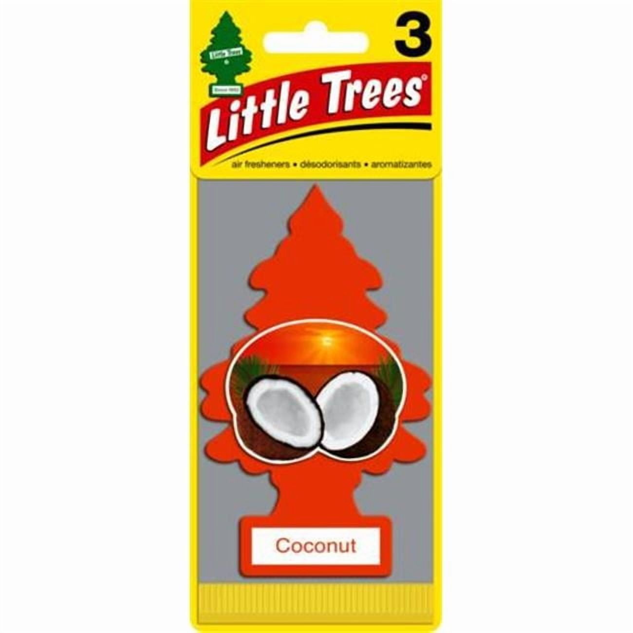 Car Freshner Little Tree Air Freshner - Coconut - Pack of 3 - Walmart.com