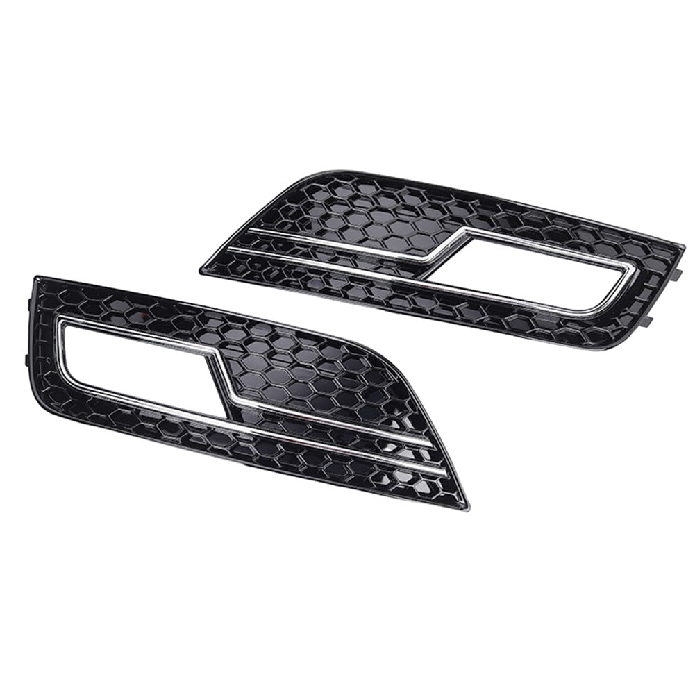 Car Front Bumper Fog Light Grille Cover For A4 B8.5 2013-2016 Fog Lamp ...