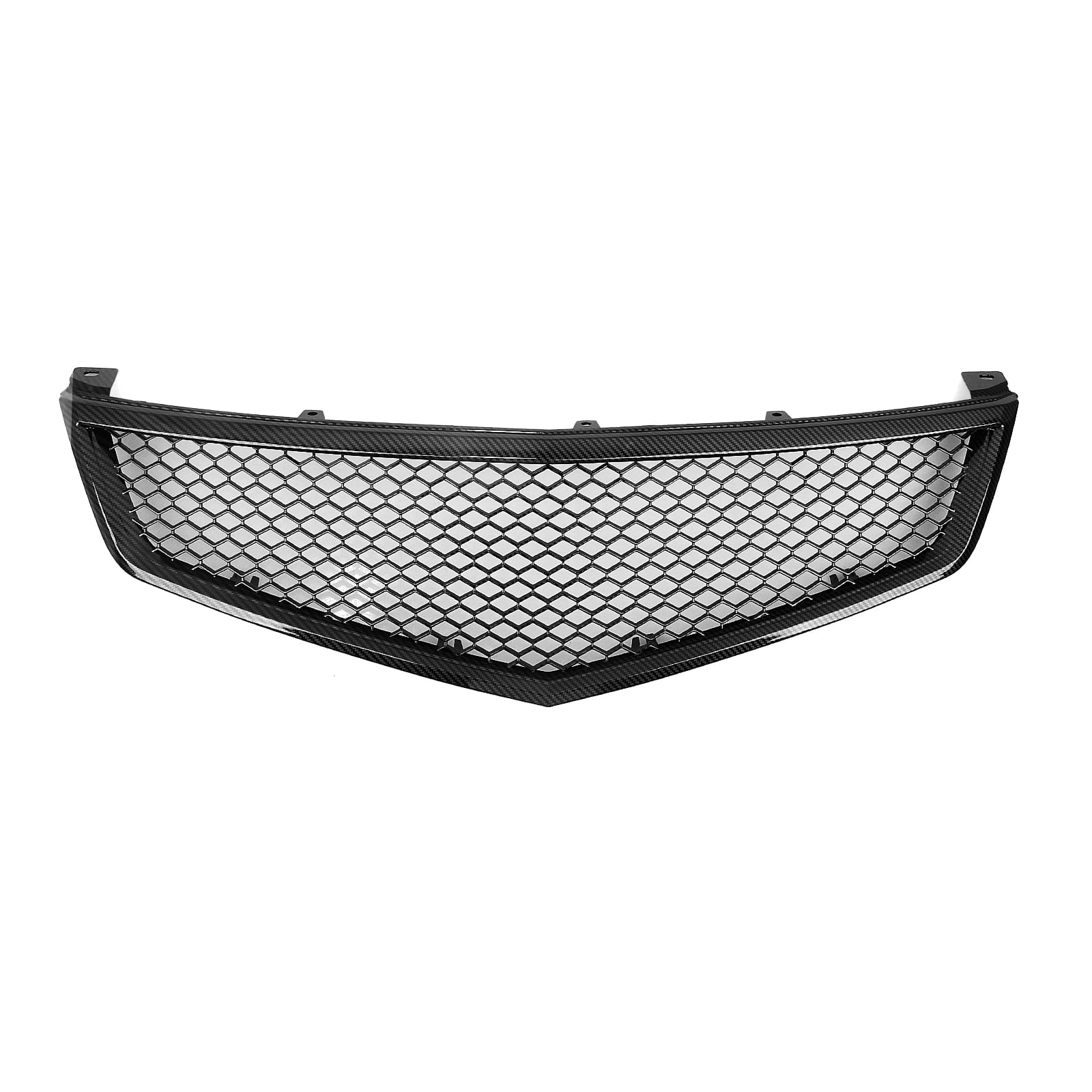 Car Front Bumper Grille Mesh Grill For Acura TSX 2006-2008 Carbon Fiber ...