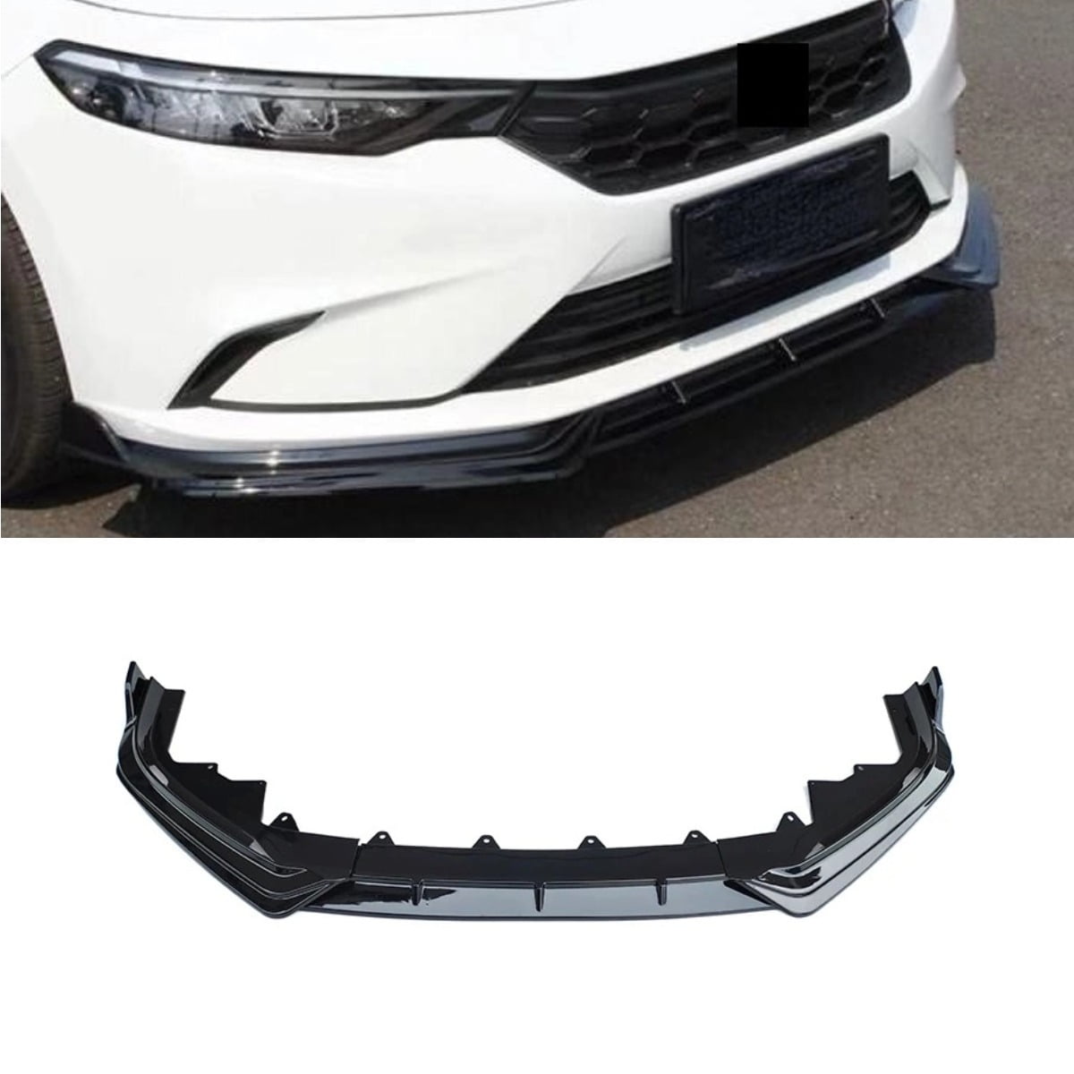 Car Front Bumper Lip Splitter Diffuser Spoiler Body Kit For Honda ...