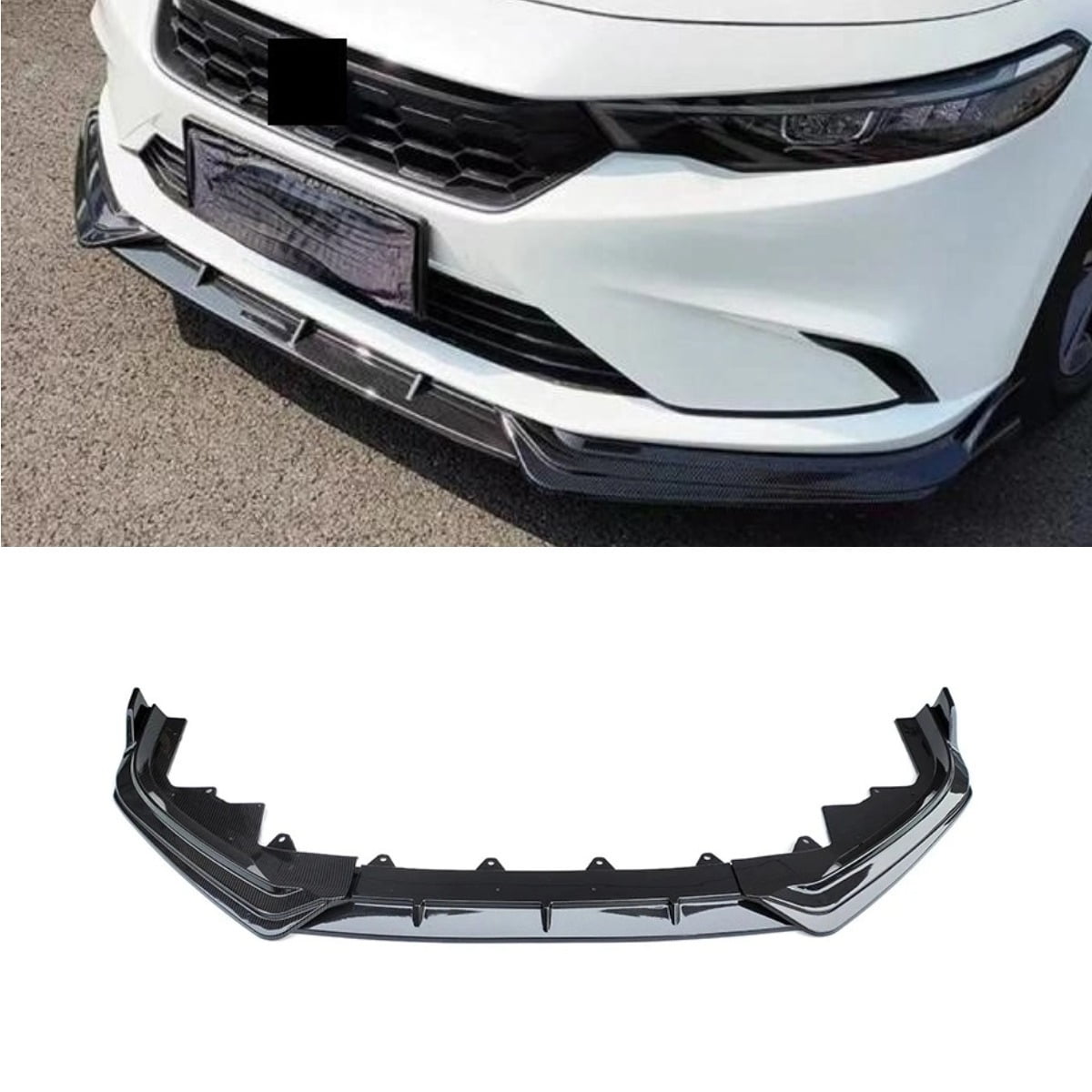 Car Front Bumper Lip Splitter Diffuser Spoiler Body Kit For Honda ...
