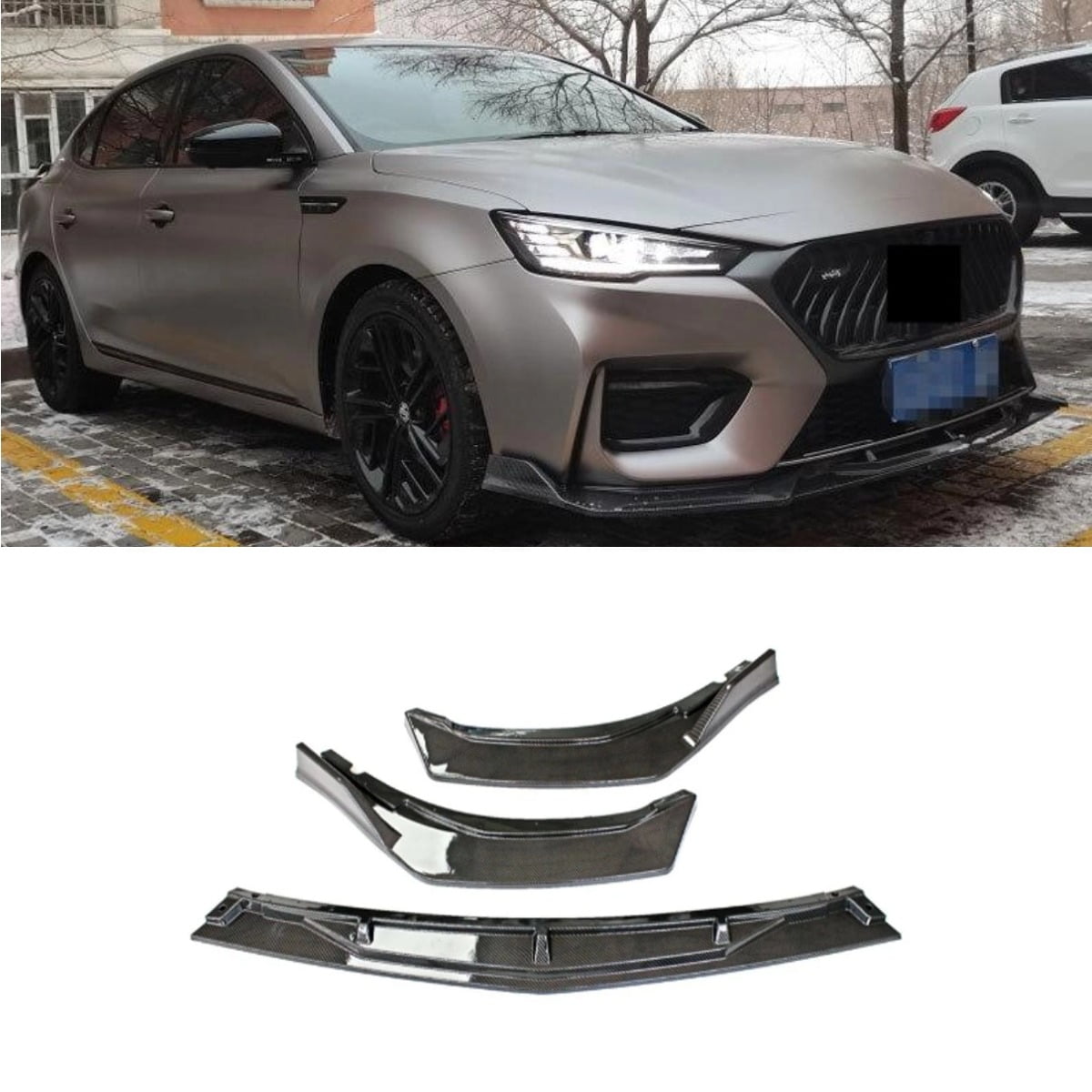 Car Front Bumper Lip Splitter Diffuser Spoiler Body Kit For Morris ...