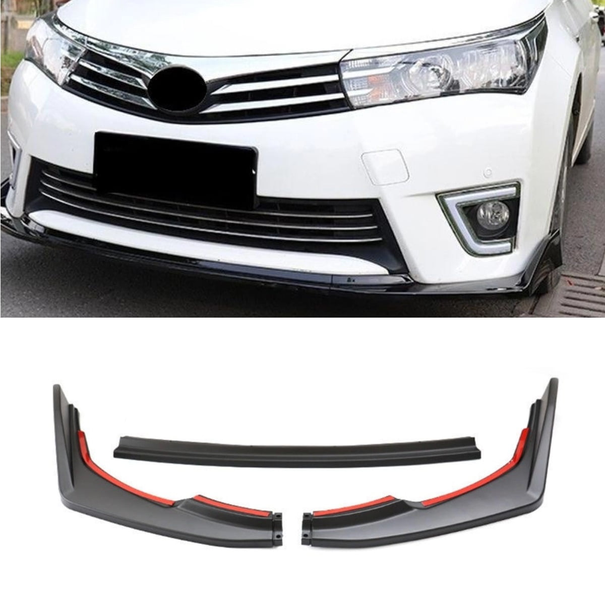 Car Front Bumper Lip Splitter Diffuser Spoiler Body Kit For Toyota ...