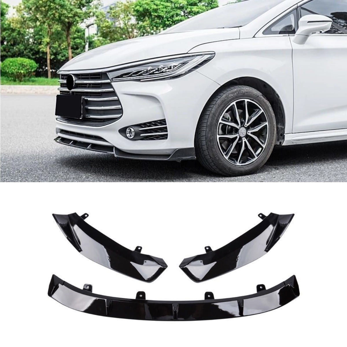 Car Front Bumper Lip Splitter Diffuser Spoiler Exterior Part For BYD ...