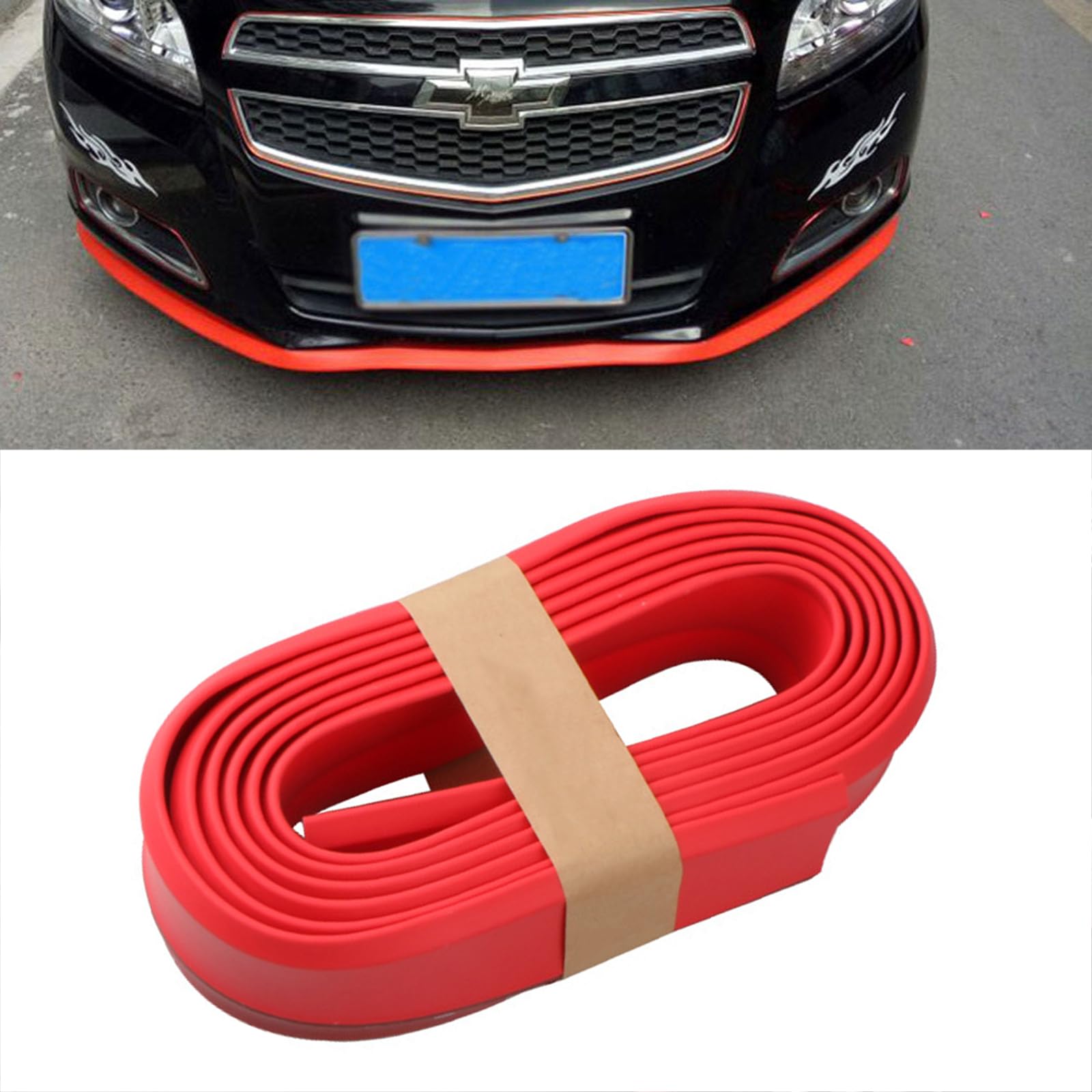 Car Front Bumper Protector IFF17 Self-Adhesive Auto Splitter Body ...
