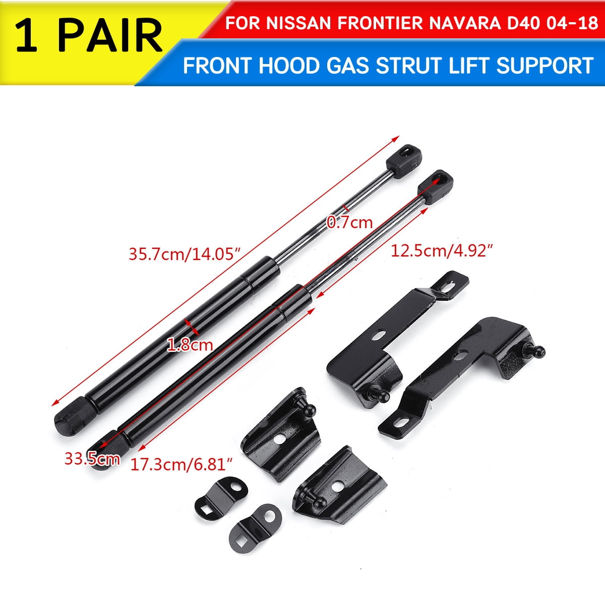 Car Front Engine Cover Hood Shock Lift Strut Support Props Rod Arm Gas ...