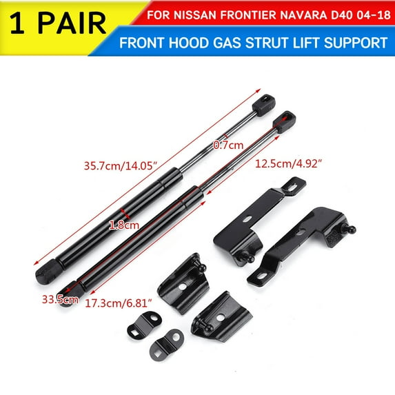 Car Front Engine Cover Hood Shock Lift Strut Support Props Rod Arm Gas ...