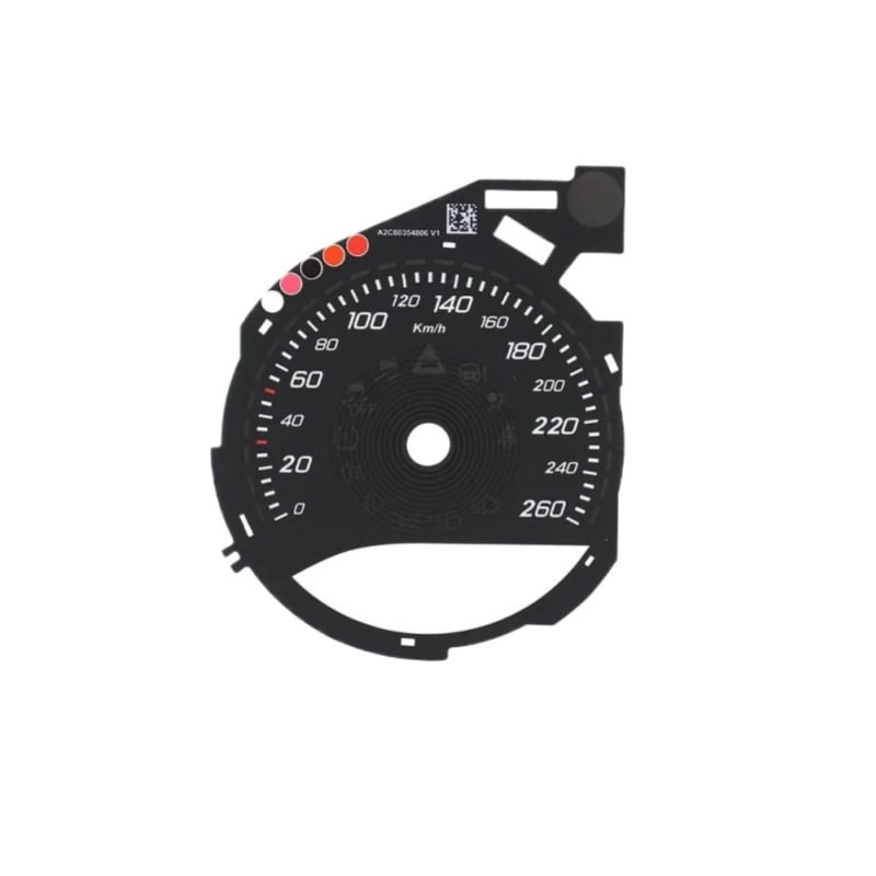 Car Front Instrument Cluster Speedo Dials Overlay Speedometer Kilometer ...