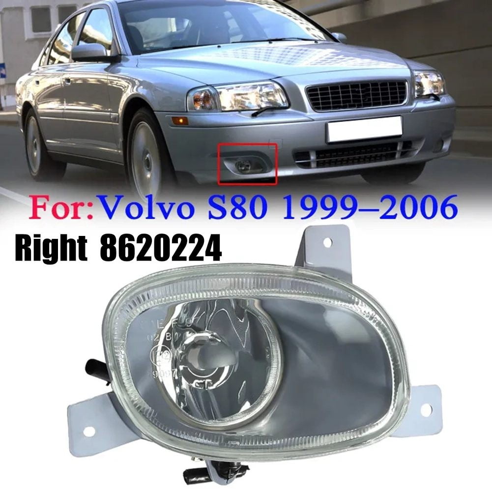 Car Front Left+Right Bumper Fog Light Lens Without Blub For Volvo S80 ...