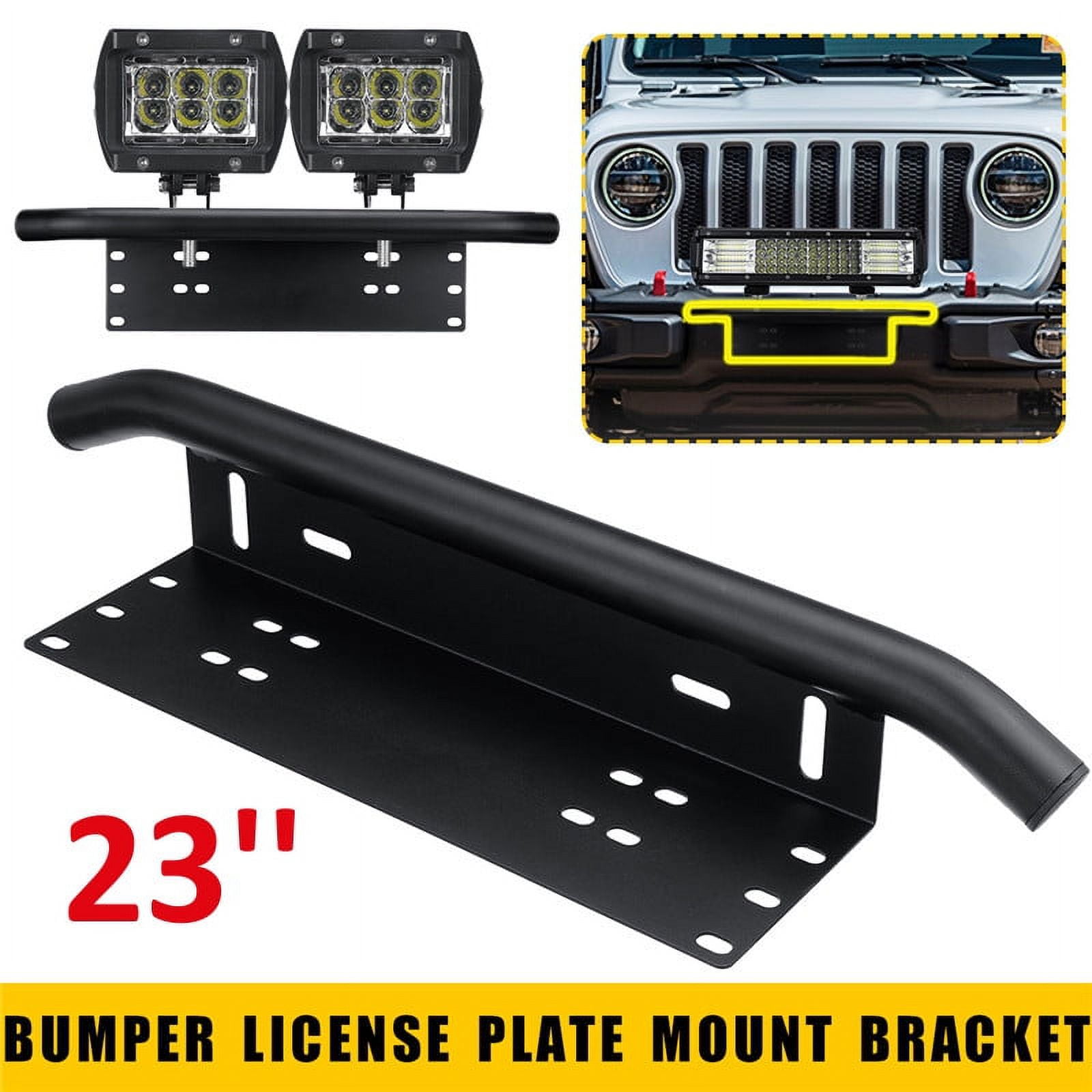 Car Front License Plate Mounting Bracket Holder - Walmart.com