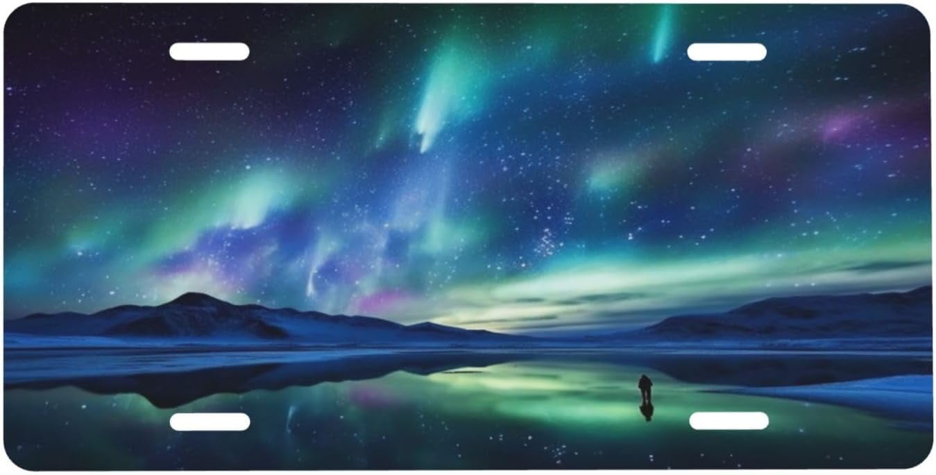 Car Front Plate Northern Lights License Front License Plates ...