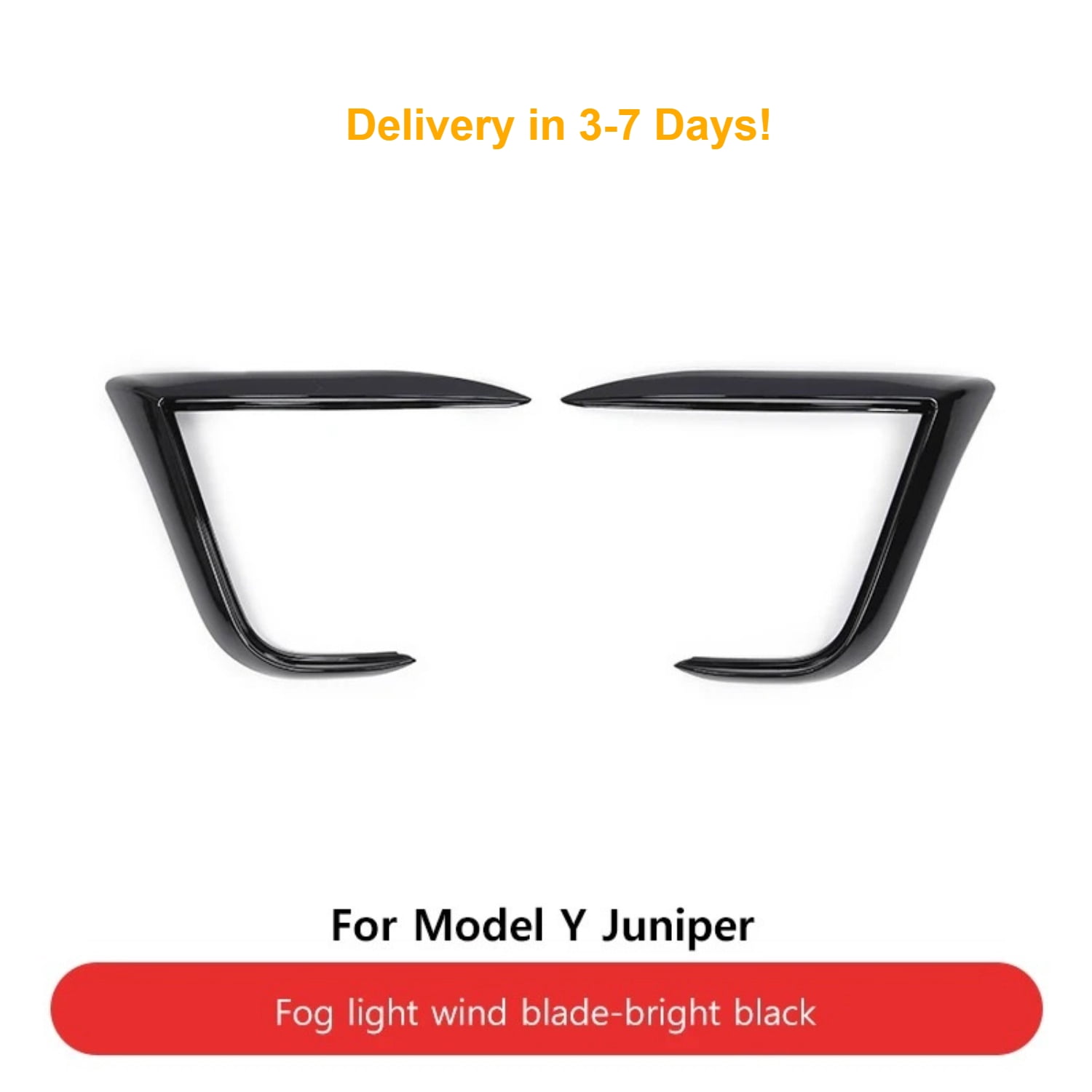 Car Front Shovel Fog Lamp Protection Board for Tesla Model Y Juniper ...