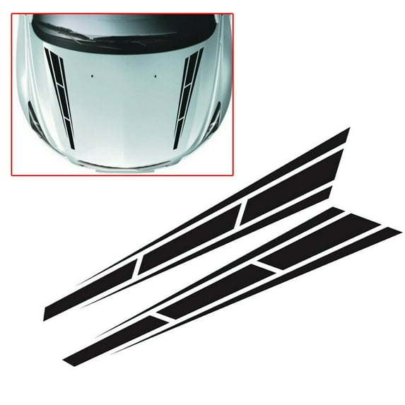 Car Front Stickers Racing Stripes Graphics Decor Hood Sticker ...