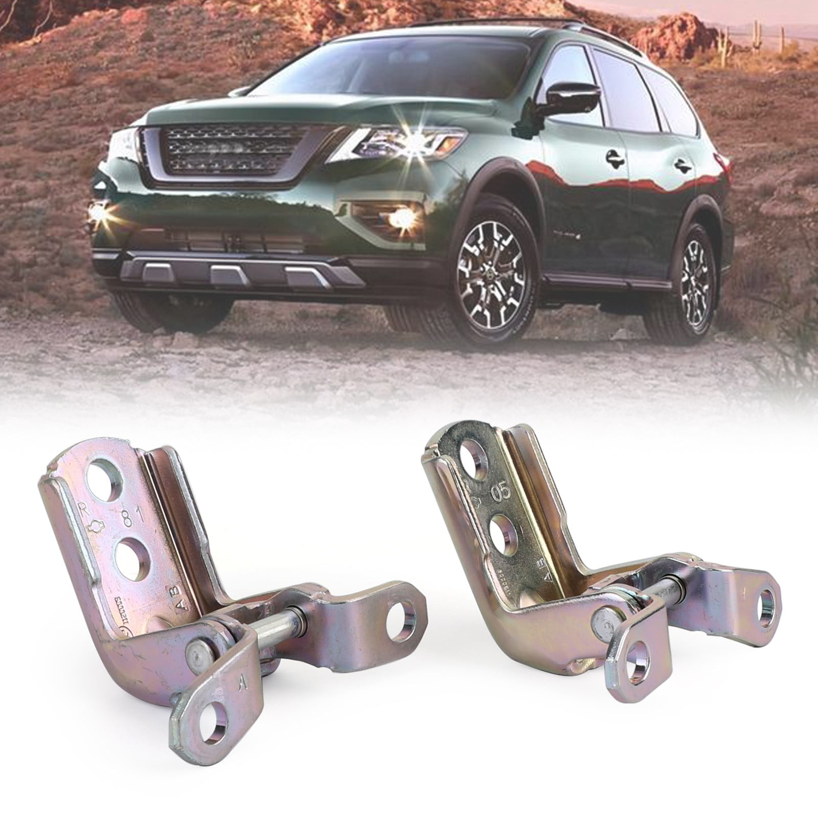 Car Front Left&Right Door Hinges Set Upper/Lower For Nissan Patrol GU Y61 - Walmart.com