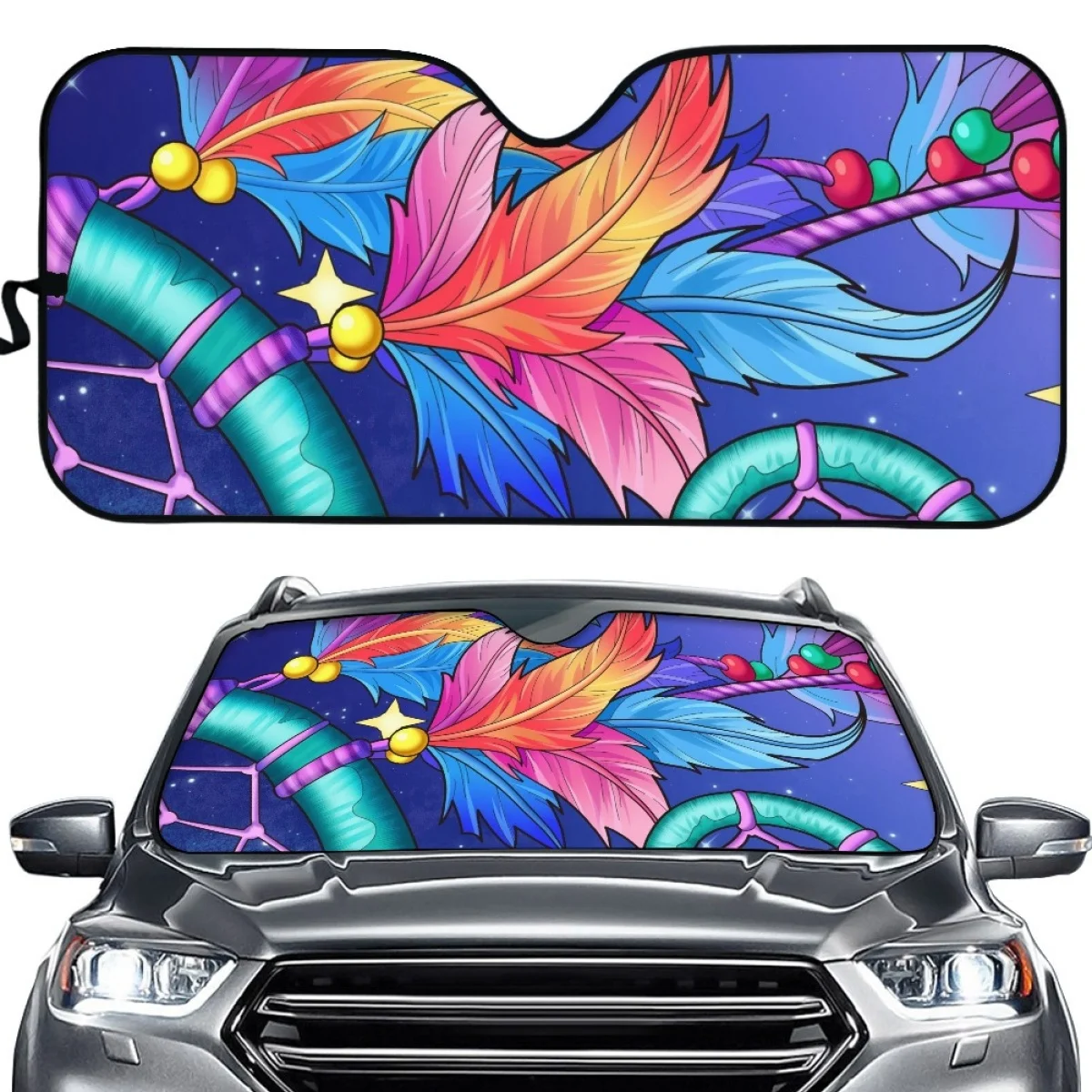 Car Front Window Sun Visor Dream Catcher Design Vehicle Windshield ...
