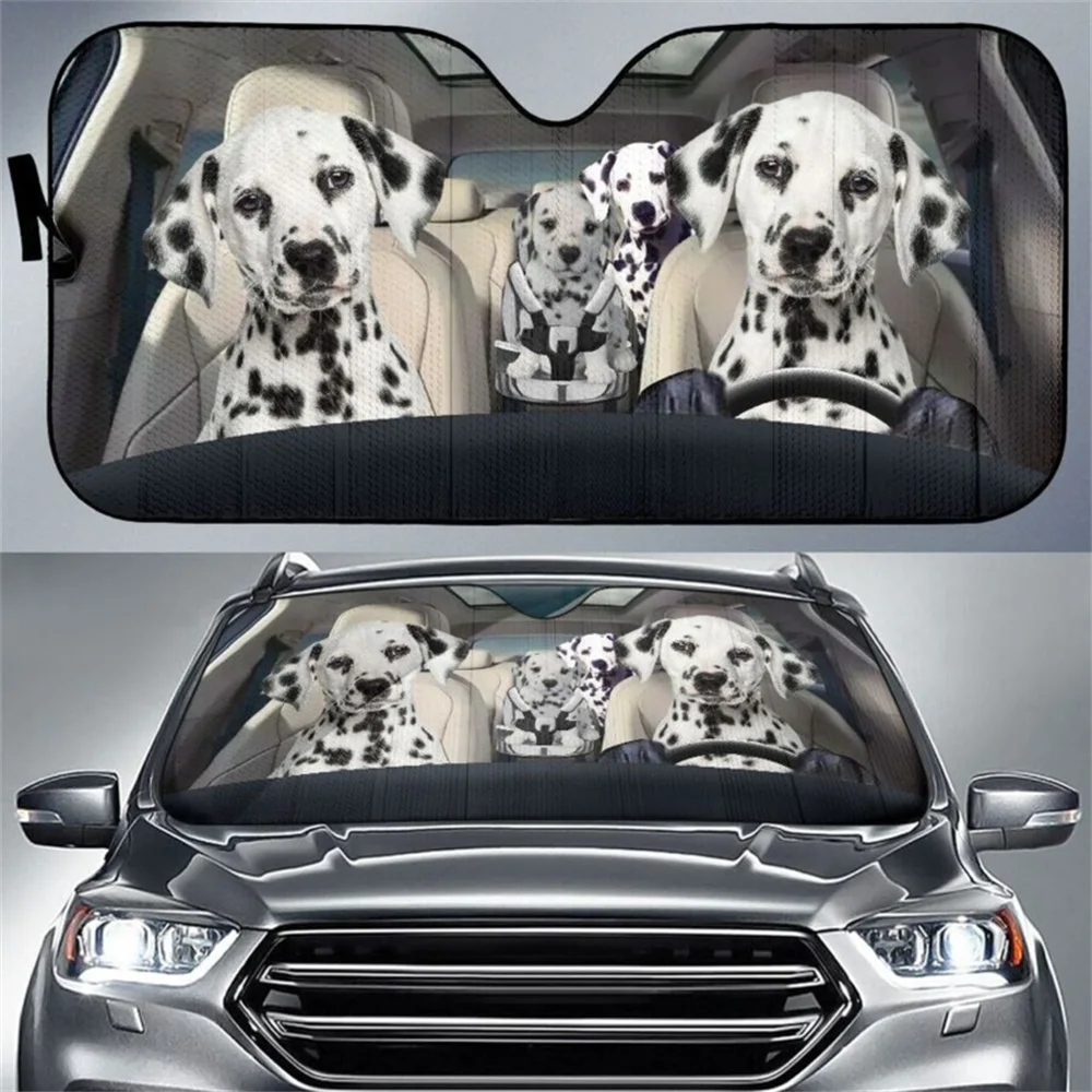 Car Front Window Sunshade Papillon Family 3D Pattern Foldable UV ...