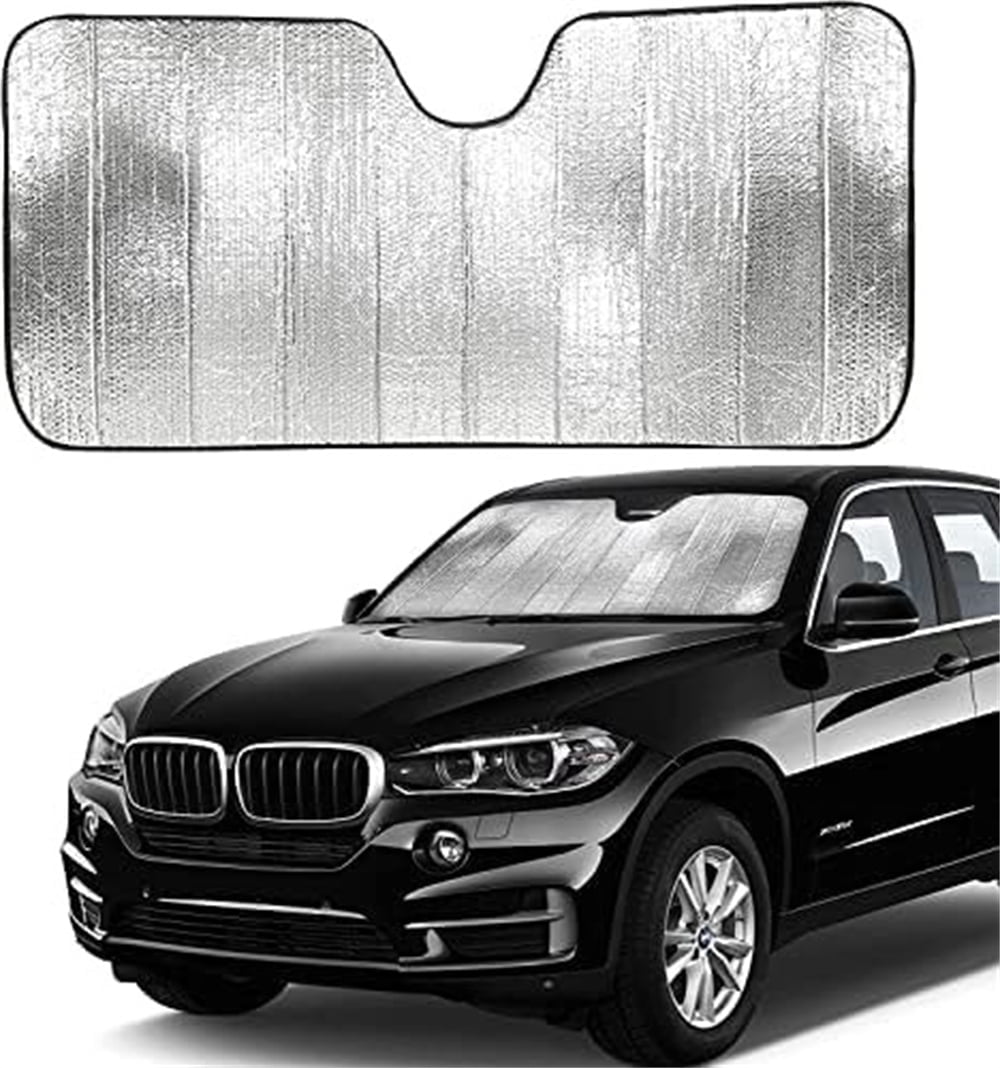 Car Front Windshield Sunshade,Foldable Reflective Sun Visor to Protect ...