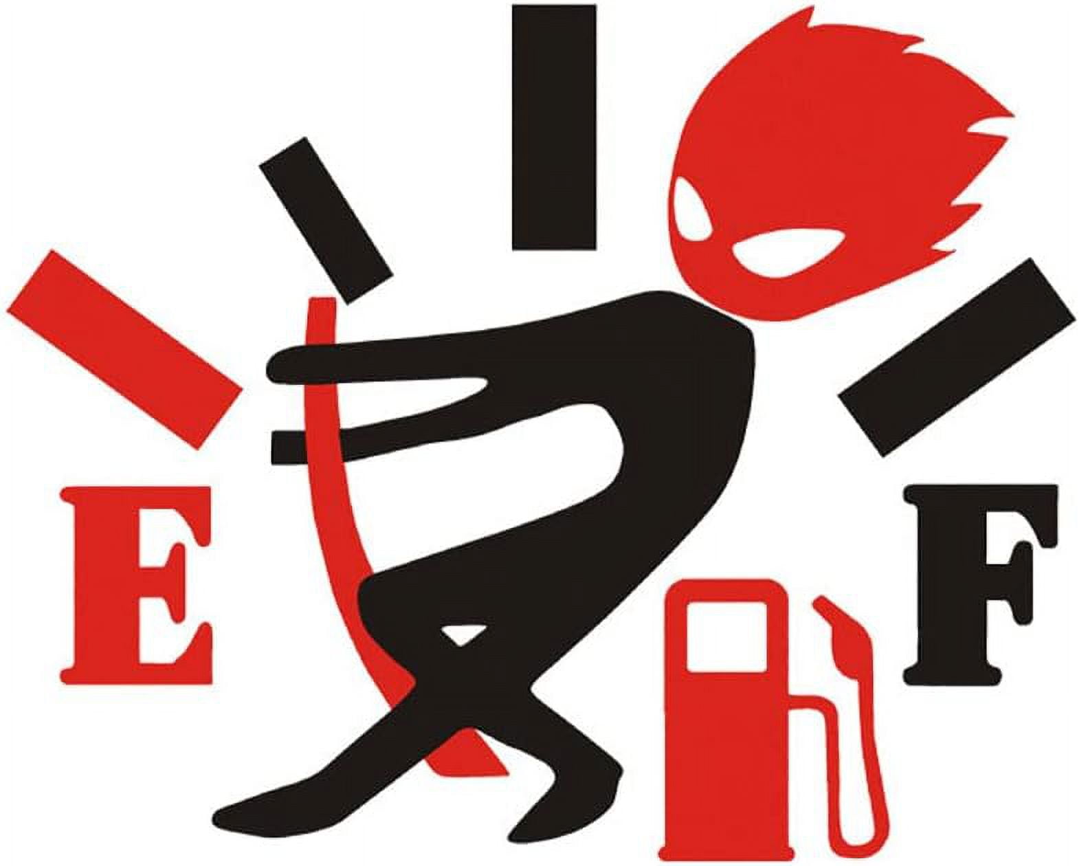 Car Fuel Cap Decoration Sticker, Sovob Car Fuel Gauge Empty Sticker ...