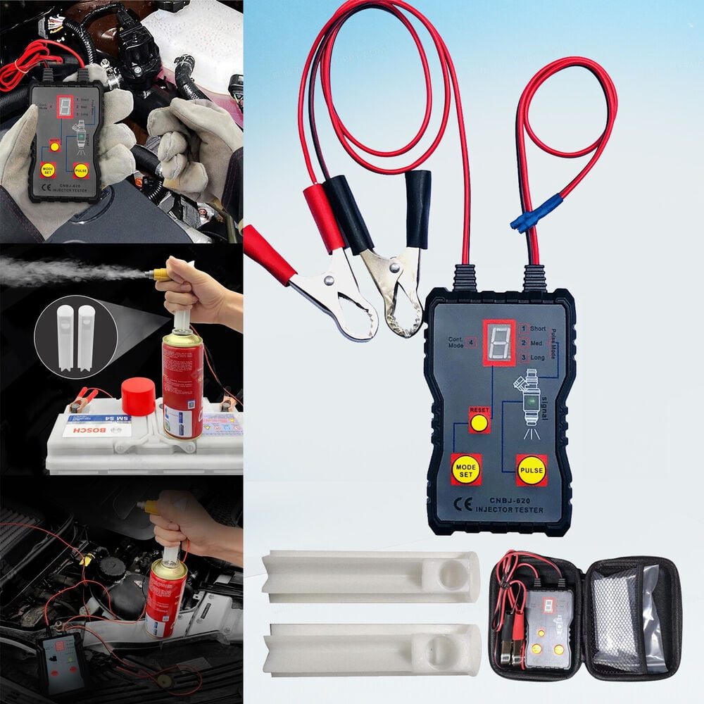 Car Fuel Injector Tester 4 Pulse Modes 12V Car Injector Cleaner ...