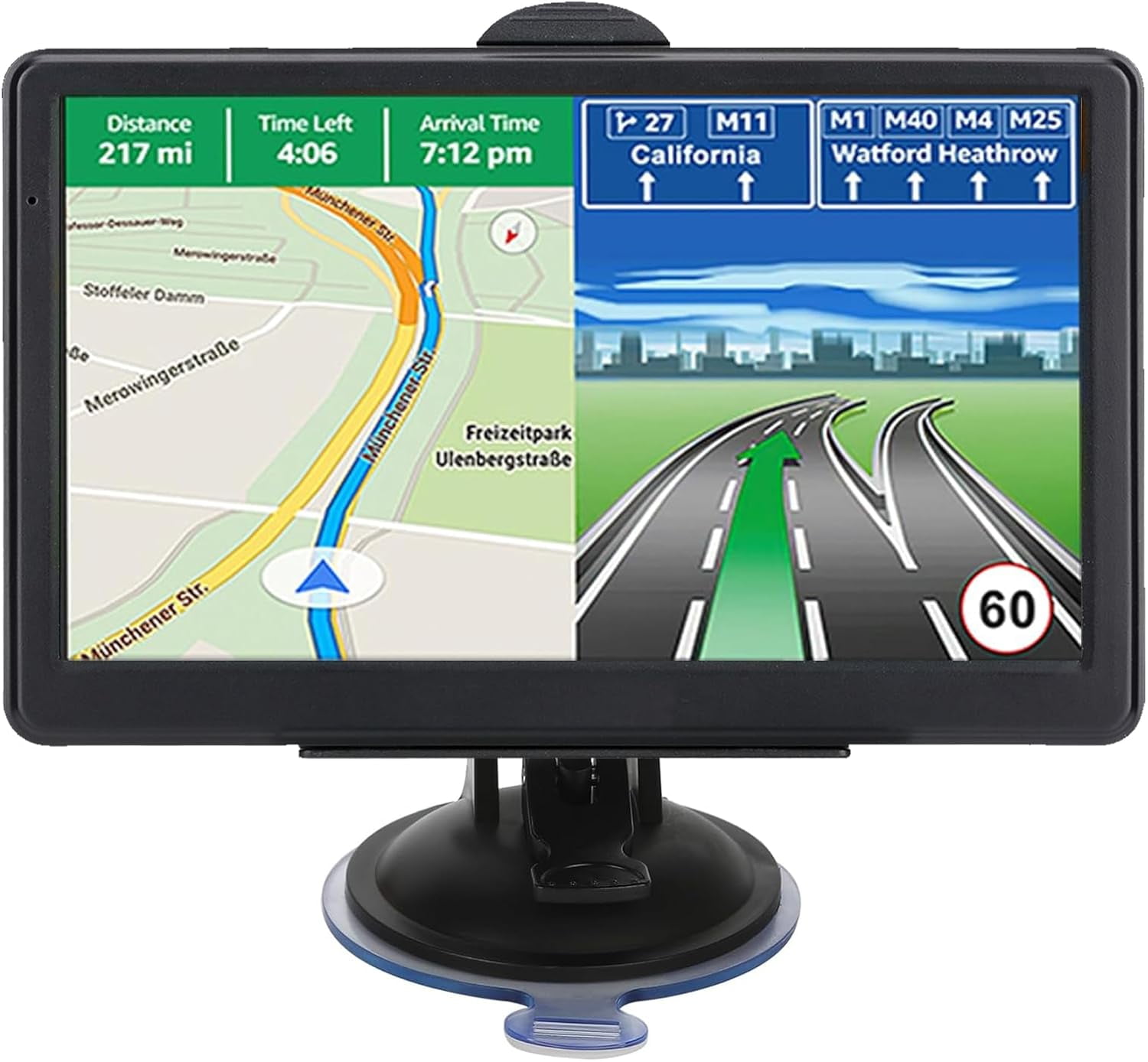 Car GPS Navigation System with 7 inch Display, 2026 Maps, for RV, Truck ...