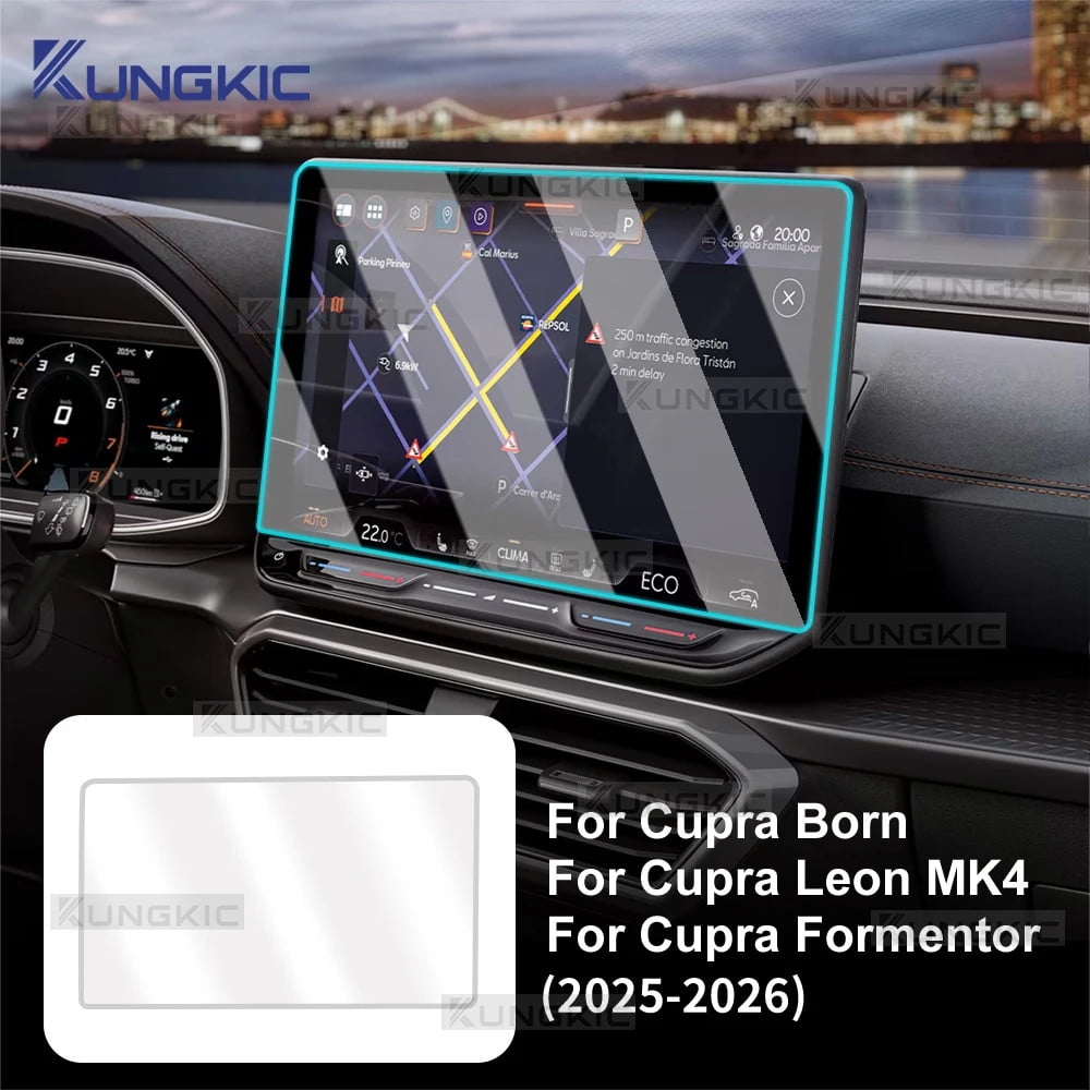 Car GPS Navigation Tempered Glass Screen Protector Film for Cupra ...