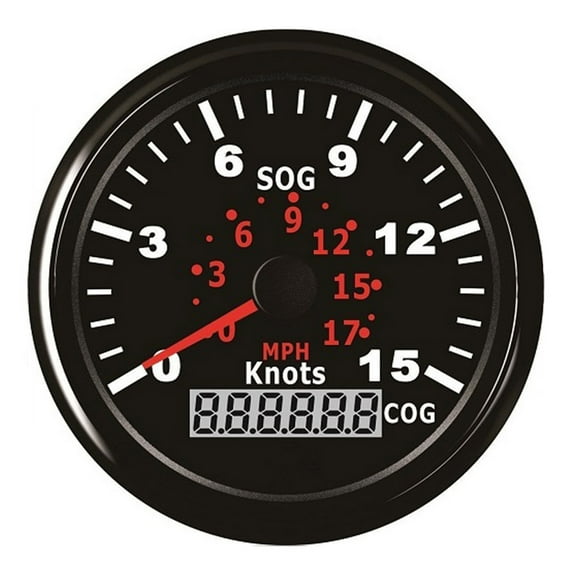 Car GPS Speedometer 15Knots 17MPH LCD Speed Gauge For Automobile ...