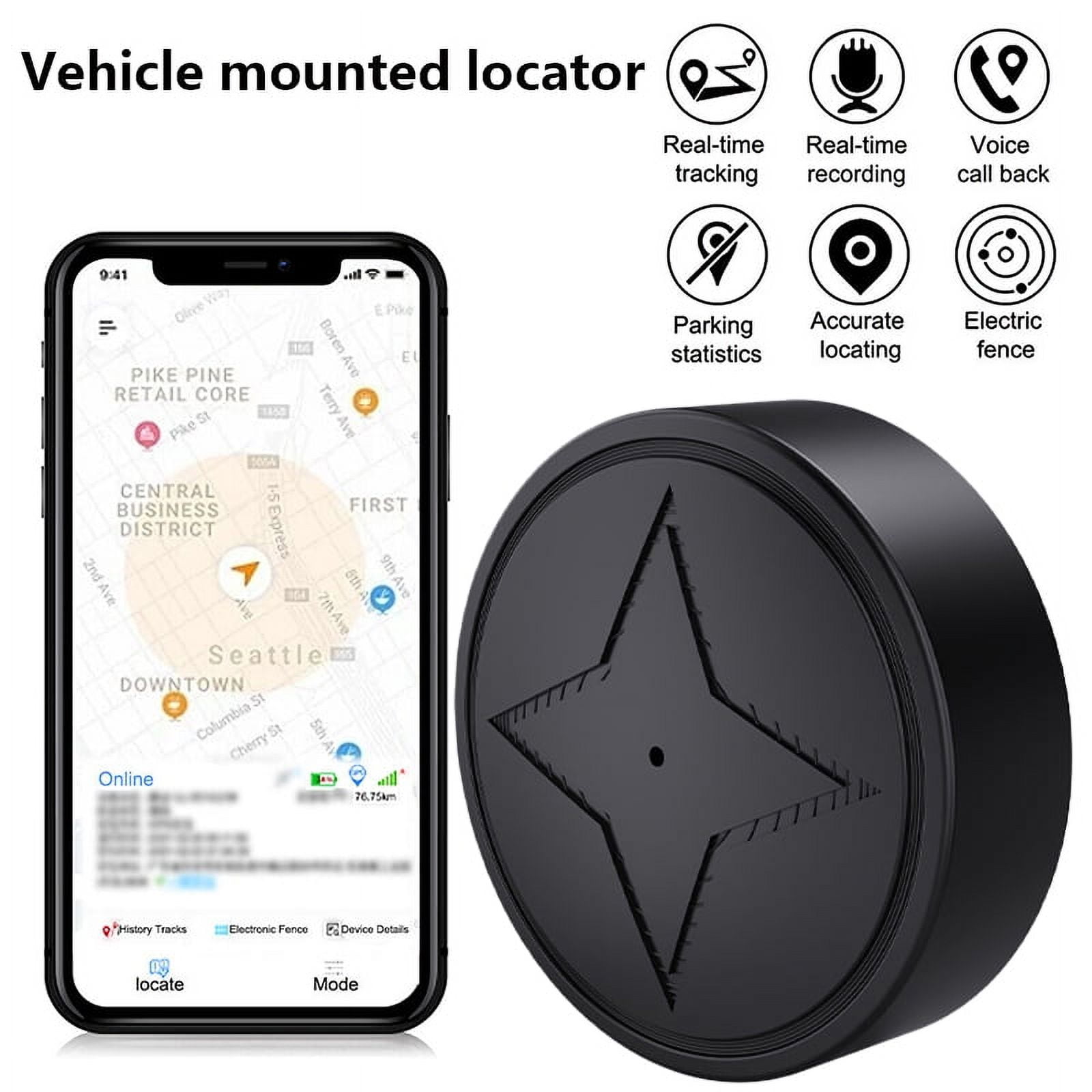 Car GPS Tracker Strong Magnetic Anti-Lost Tracker Multi-Function GPS ...