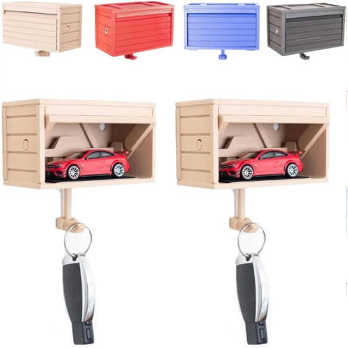 Car Garage Key Holder with Opening Door,3D Printed Automatic Key Rack ...