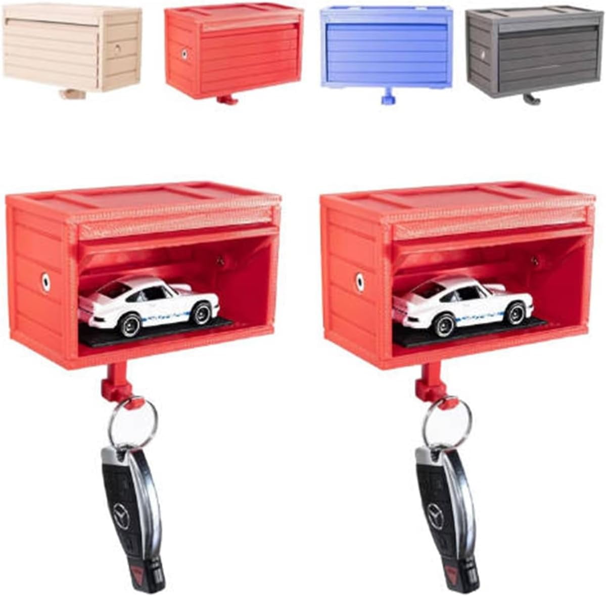 Car Garage Key Holder with Opening Door,3D Printed Automatic Key Rack ...