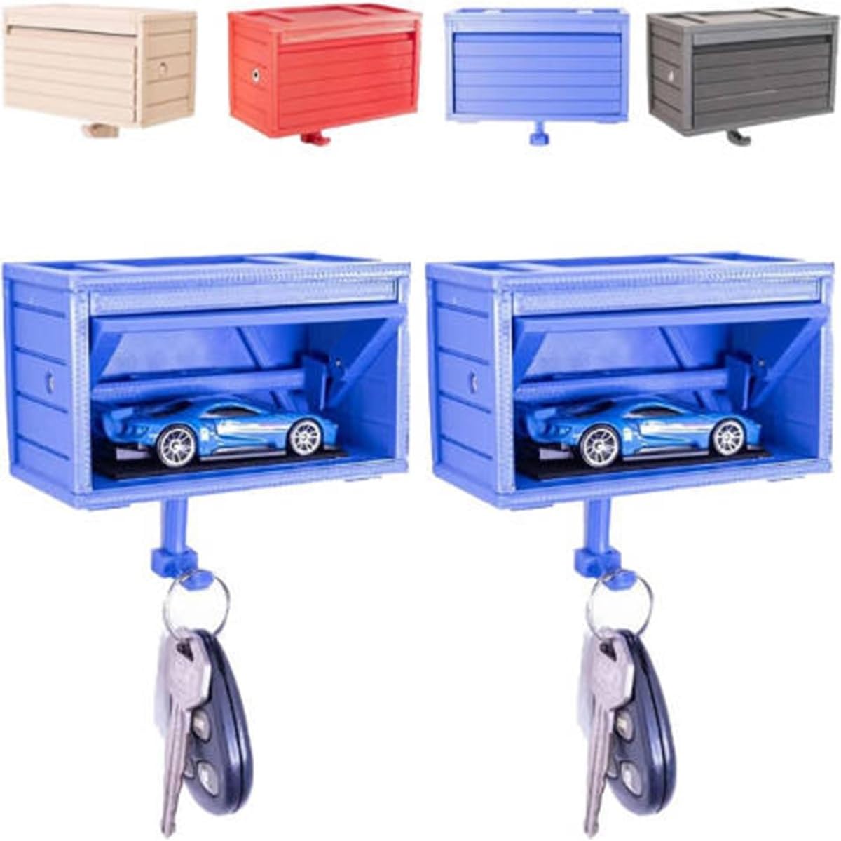 Car Garage Key Holder with Opening Door,3D Printed Automatic Key Rack ...