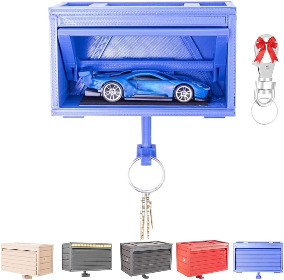 Car Garage Key Holder with Opening Door,Car Key Holder for Wall,3D Key ...