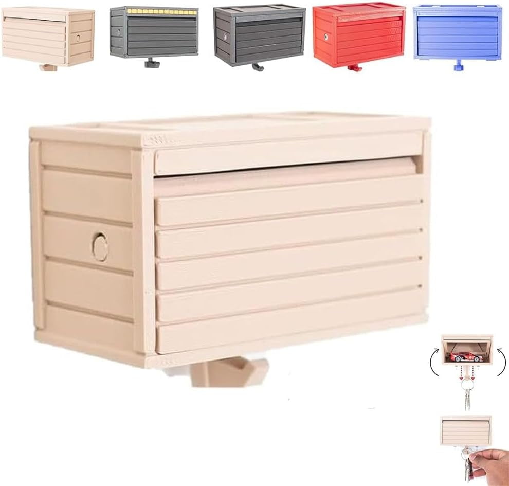 Car Garage Key Holder with Opening Door, Front Door Car Key Holder for ...