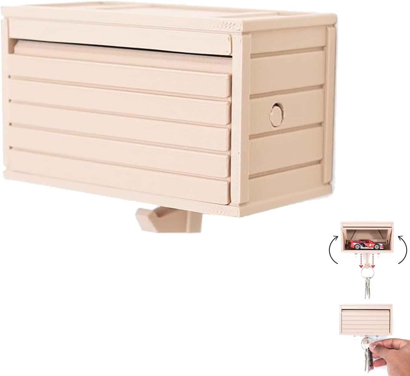 Car Garage Key Holder with Opening Door,Key Holder for Wall,3D Key ...