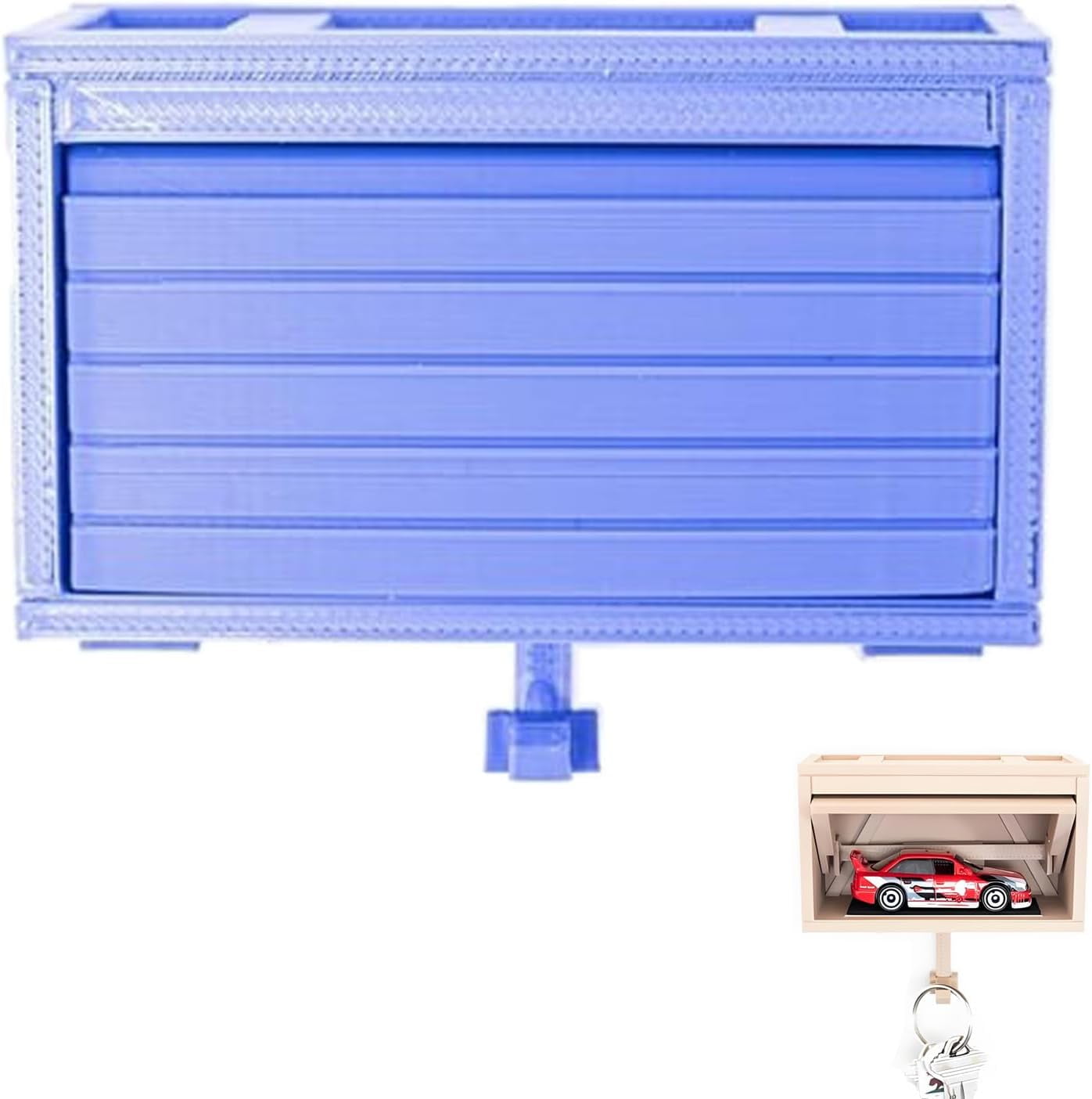 Car Garage Key Holder with Opening Door,Key Holder for Wall,3D-Printed ...