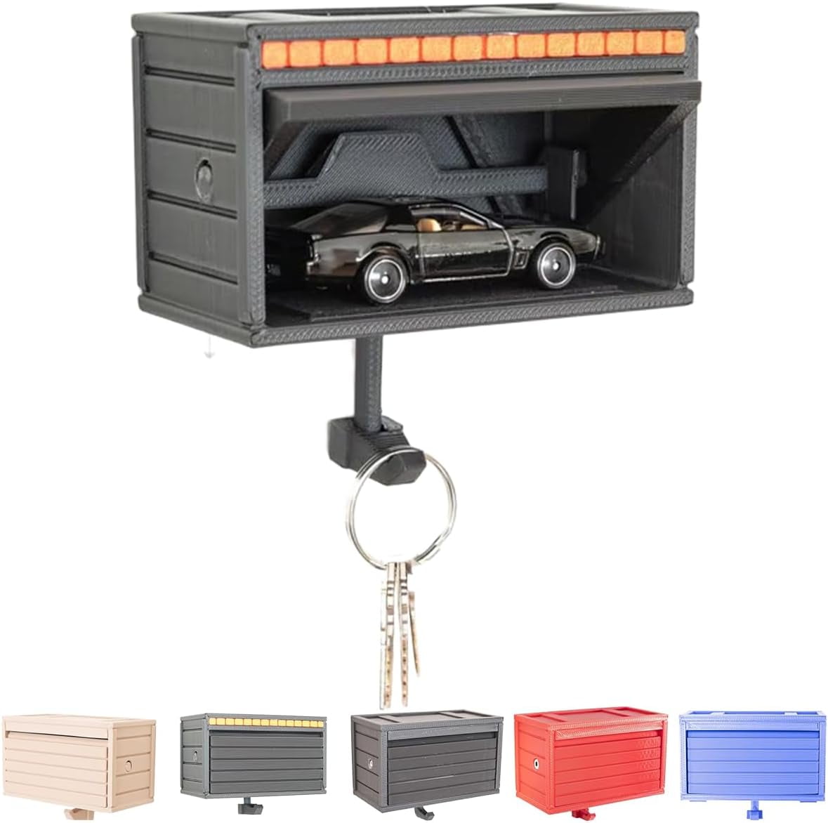 Car Garage Key Holder With Opening Door,Key Holder for Wall,3D Printed ...