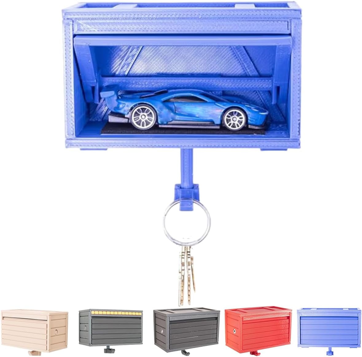 Car Garage Key Holder With Opening Door,Key Holder for Wall,3D Printed ...