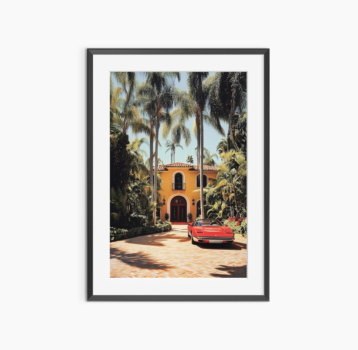 Car Garage Retro Portrait Sports Car Wall Art Photography Museum ...