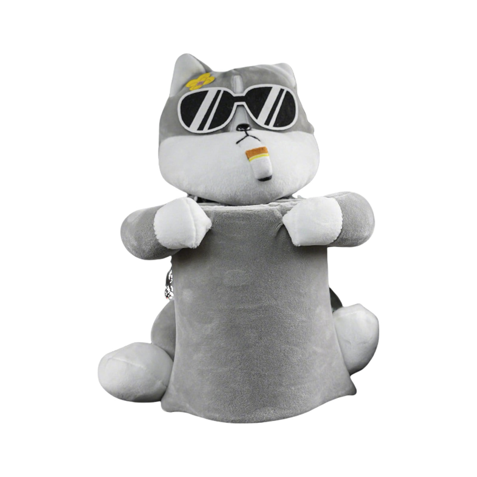 Car Garbage Bin Multifunctional Organizer with Tissue Dispenser Console ...